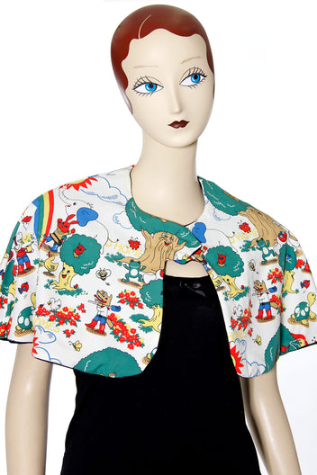 Black Wool Vintage Lady Capelet with Vintage Liner – Jessica Louise