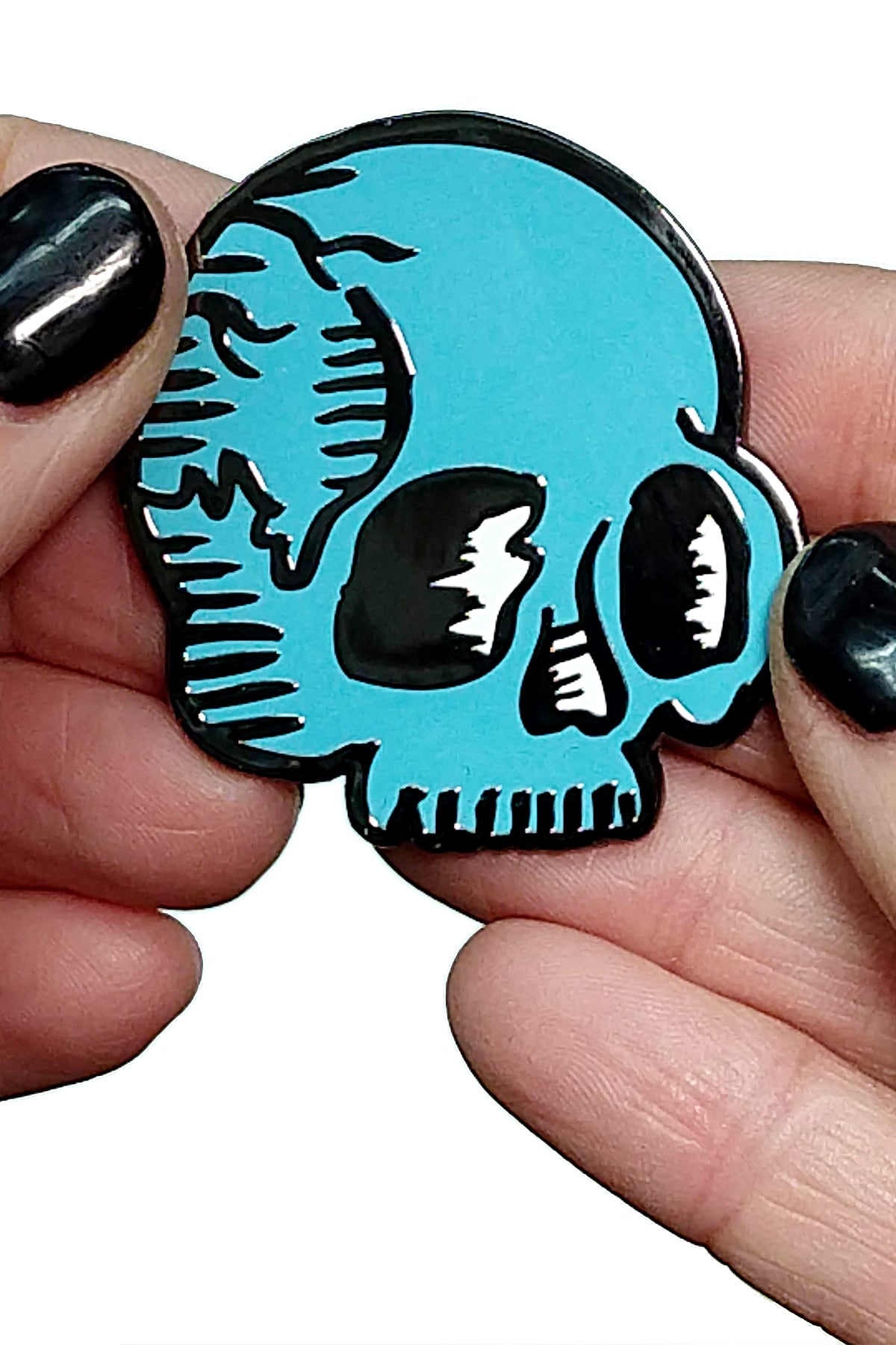 Skull Enamel Pin – Jessica Louise