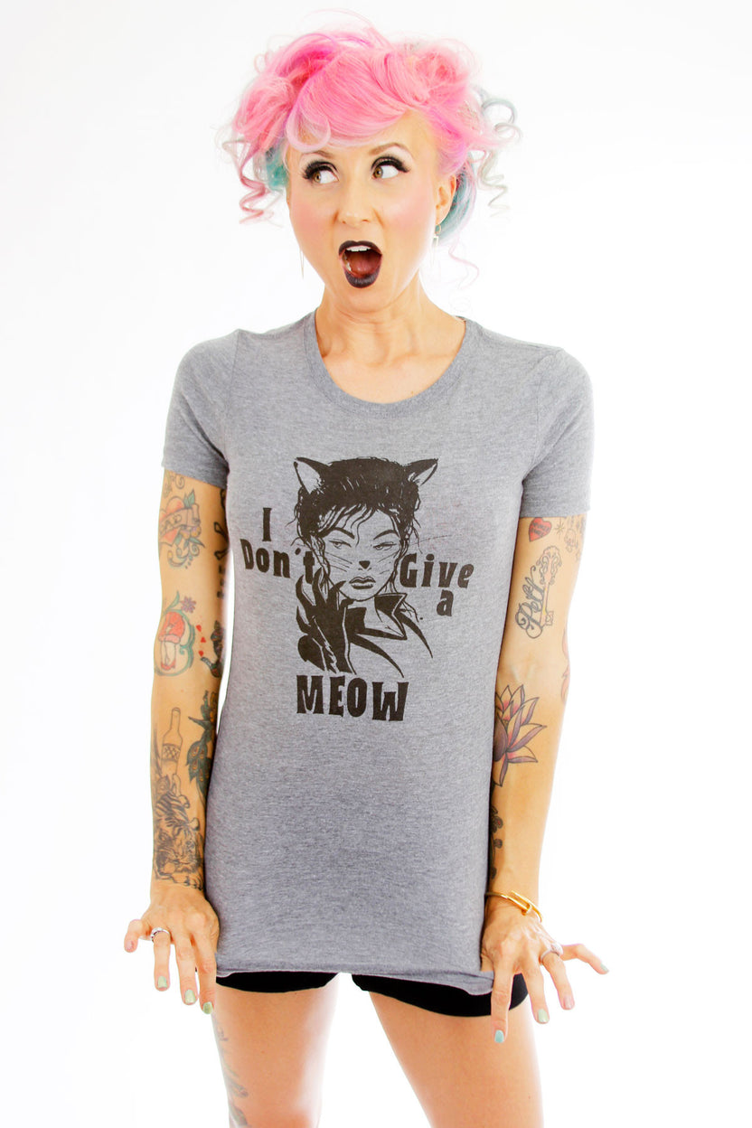 Super Meow Girl - I don't give a meow Tee – Jessica Louise