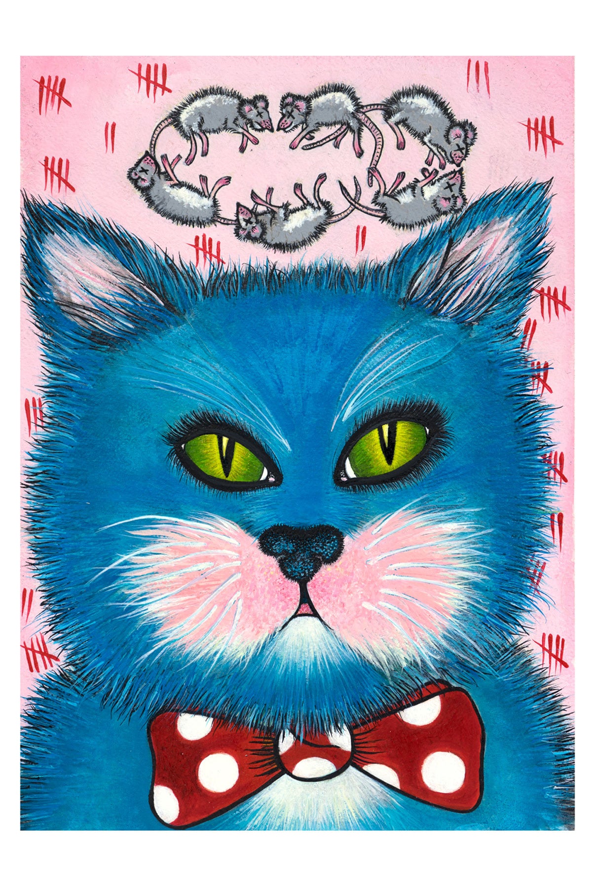 Jessica Louise "Richard the Mouser " Cat Art Giclee Print